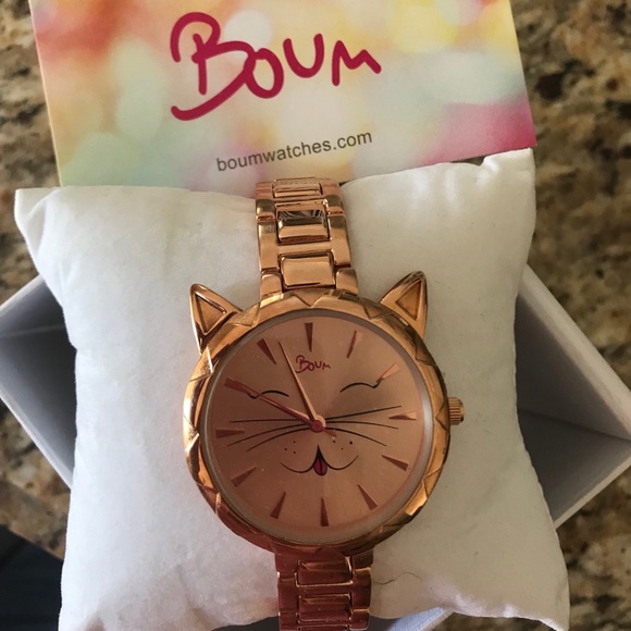 Boum | Accessories | New In Box Womens Rose Gold Boum Miaou Watch ...